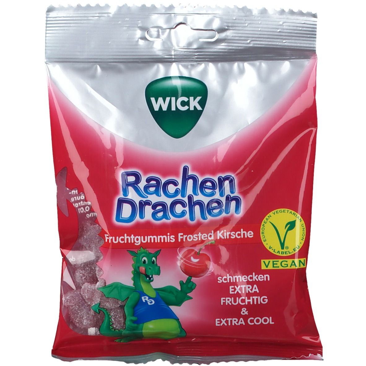 WICK Rachen Drachen Halsgummi Kirsche 75 g - Shop Apotheke