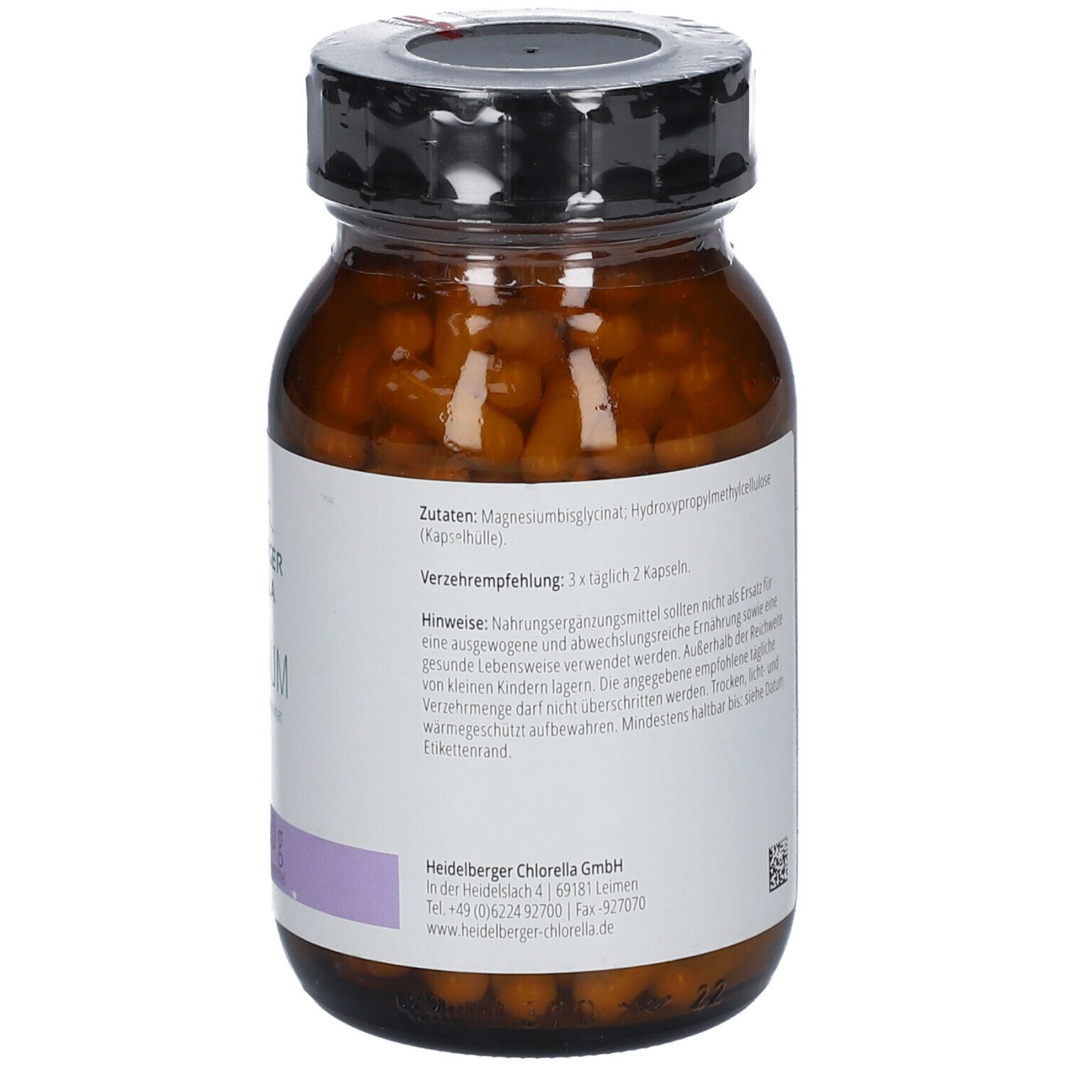 Heidelberger Chlorella Magnesium ALS Magnesiumbisglycinat Kapseln 200 ...