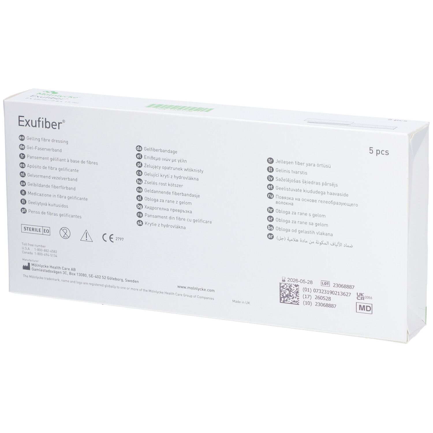 Exufiber 2 x 45 cm 5 St - Shop Apotheke