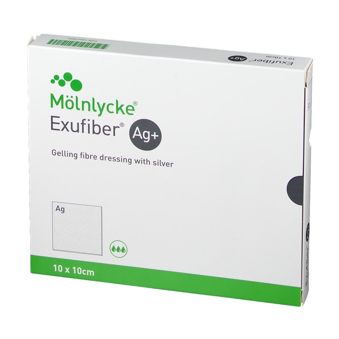 Exufiber Ag+ 10 x 10 cm 10 St - Shop Apotheke