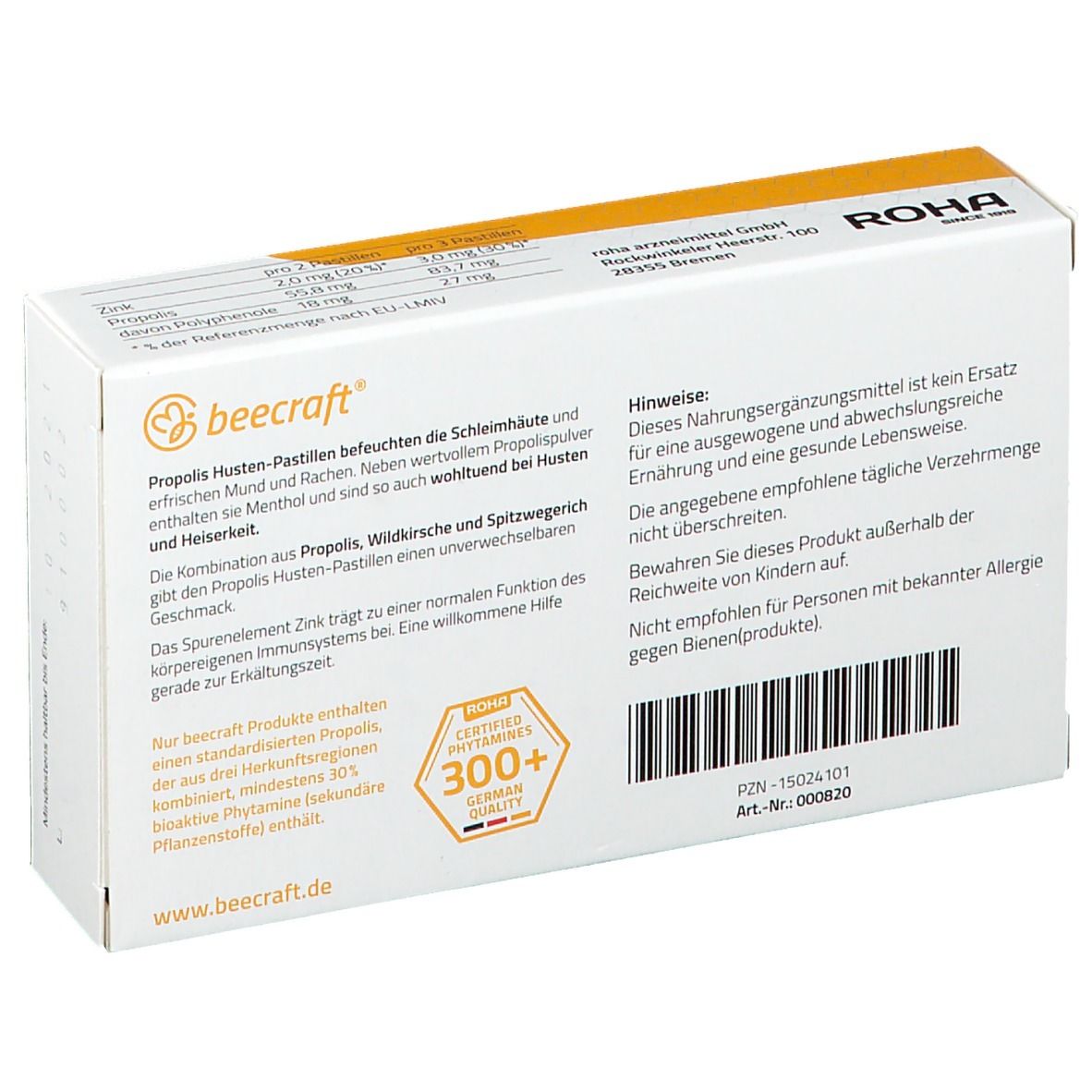 beecraft® Propolis Husten-Pastillen 30 St - Shop Apotheke