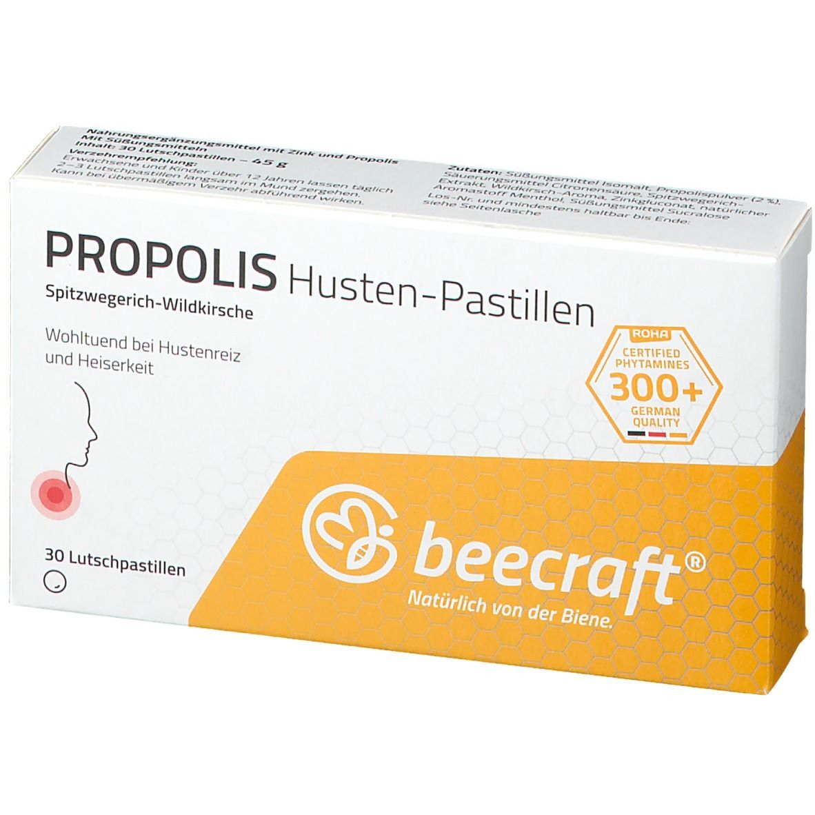 beecraft® Propolis Husten-Pastillen 30 St - Shop Apotheke