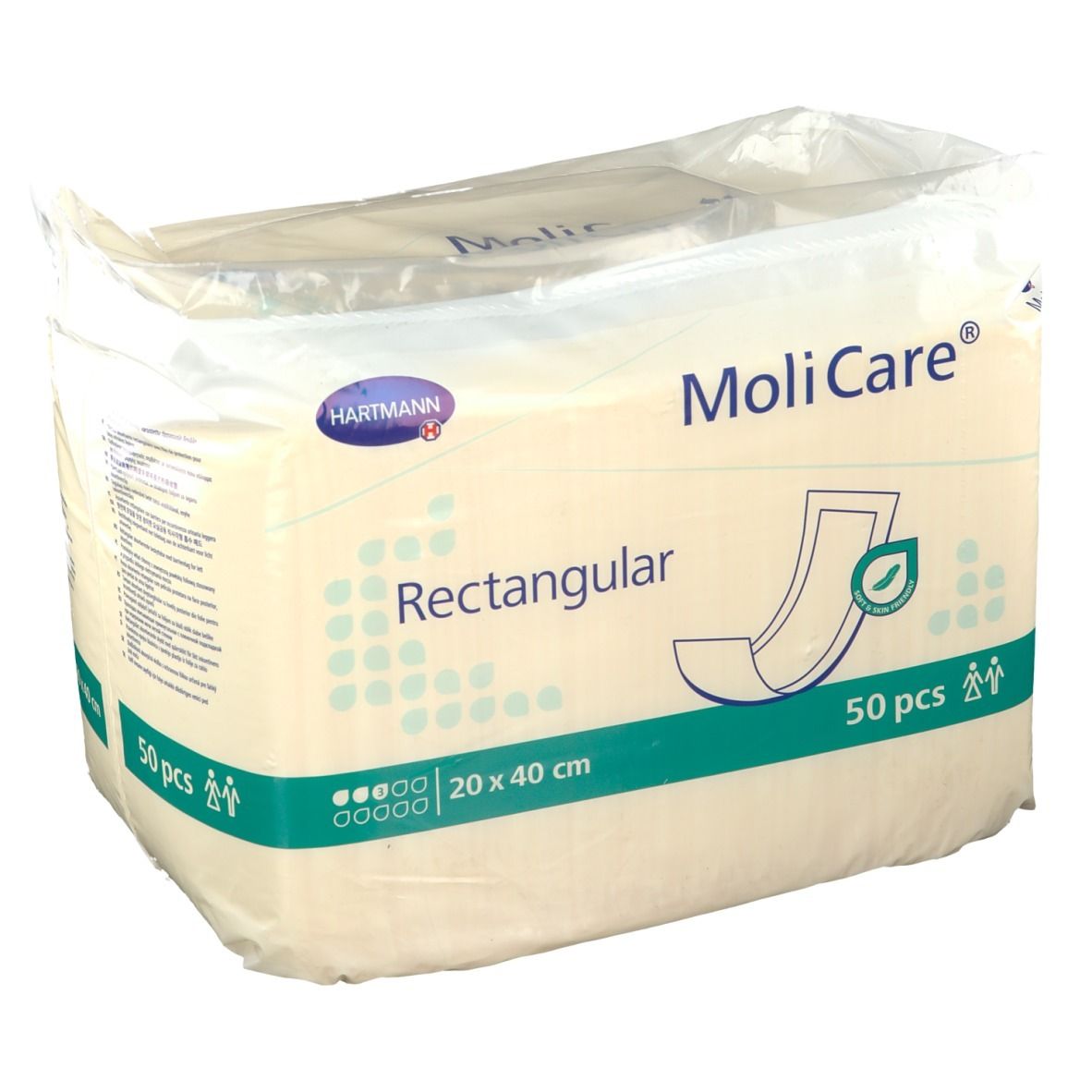 MoliCare® Rectangular 3 Tropfen 20x40 cm 50 St - Shop Apotheke