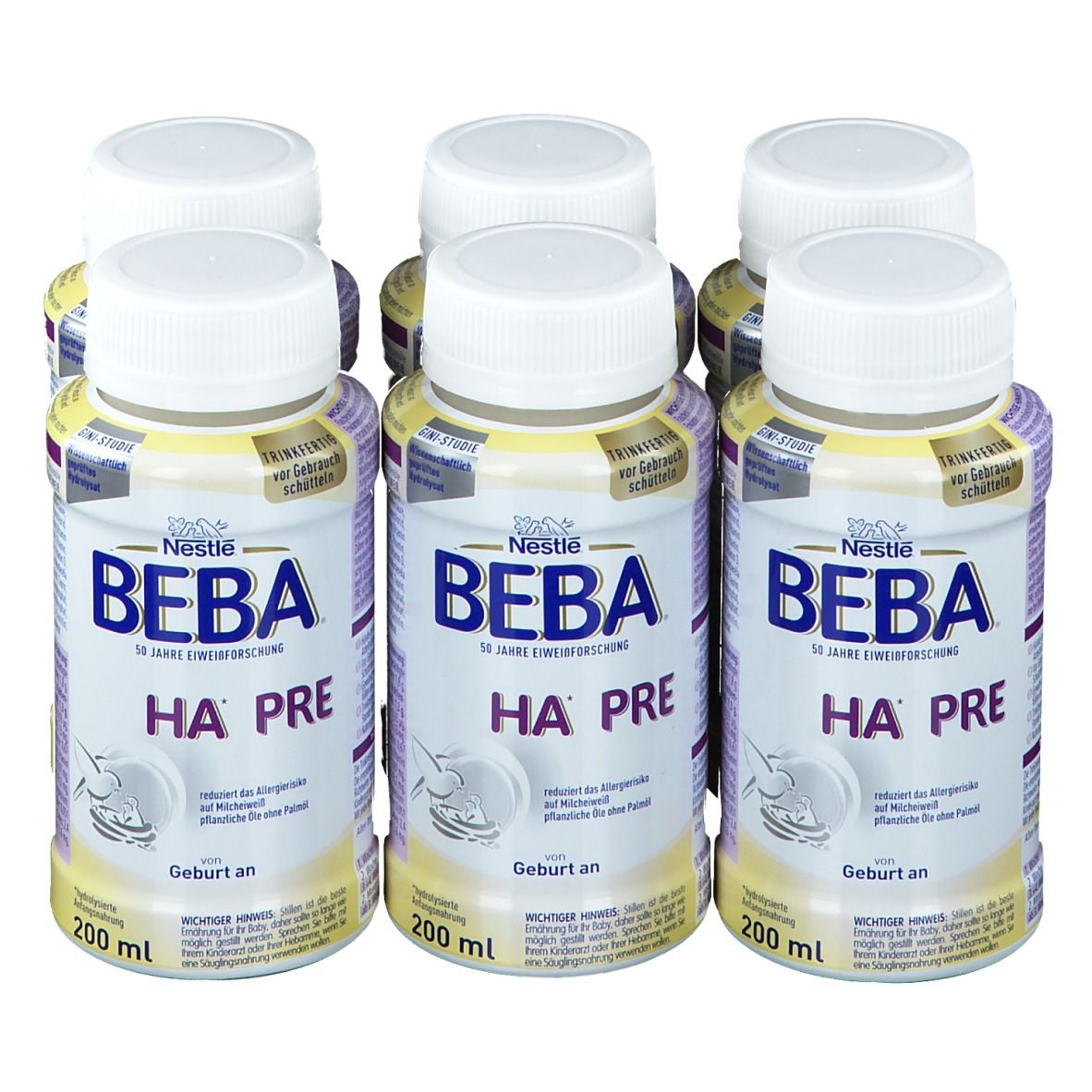 Nestlé BEBA HA Pre flüssig 6x200 ml - Shop Apotheke