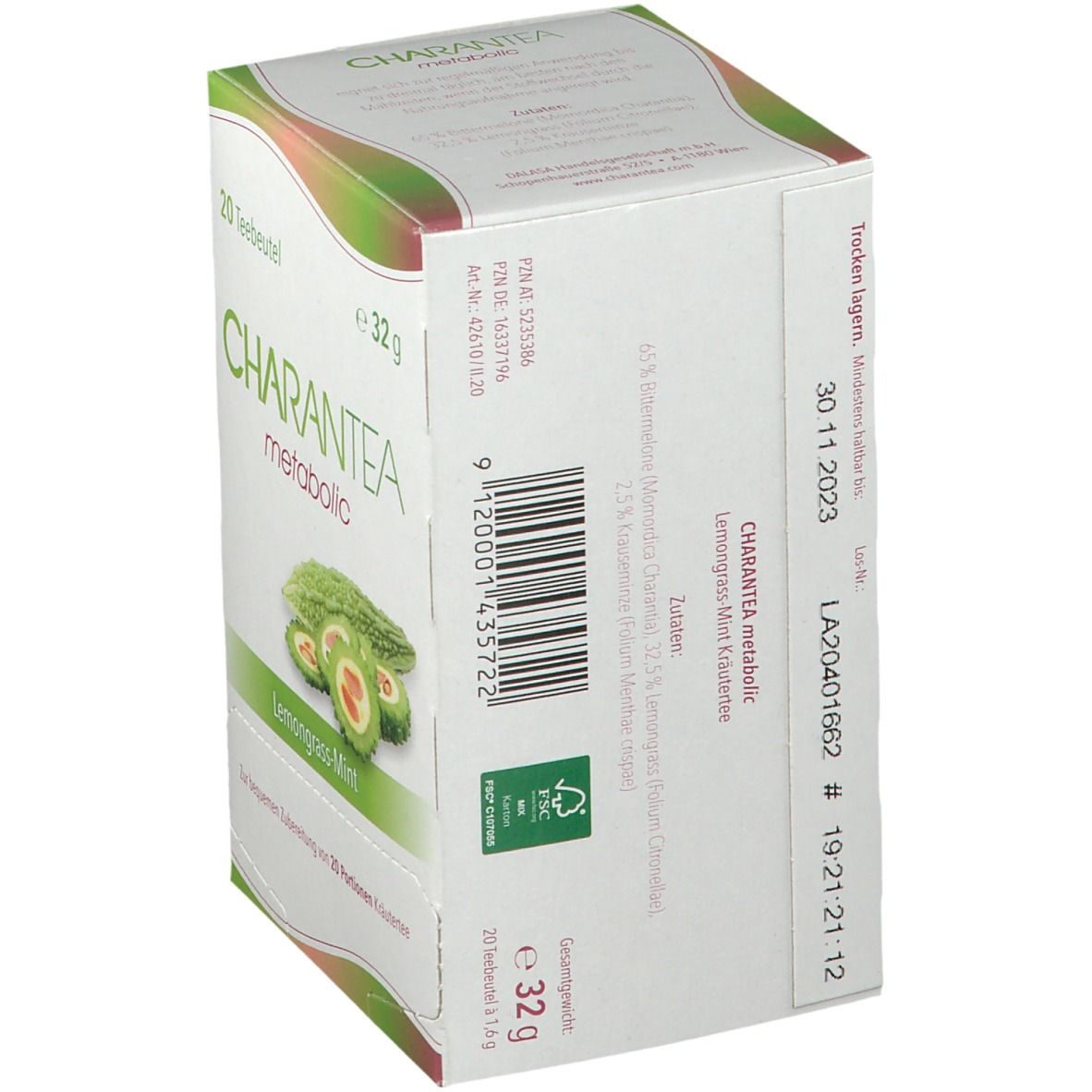 CHARANTEA® metabolic Lemongrass-Mint 20 St - Shop Apotheke
