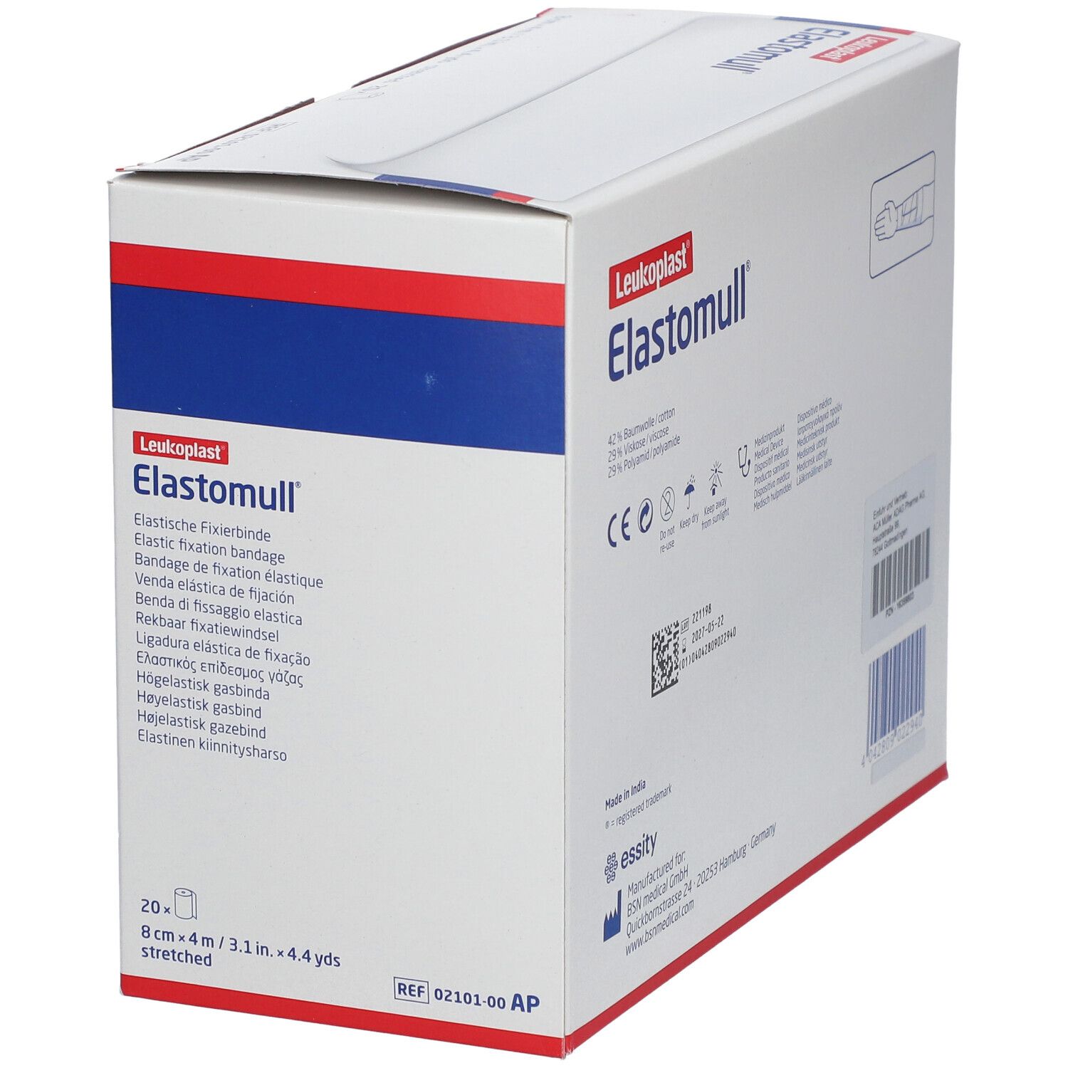 Elastomull® elastische Fixierbinde 4 m x 8 cm 20 St - Shop Apotheke