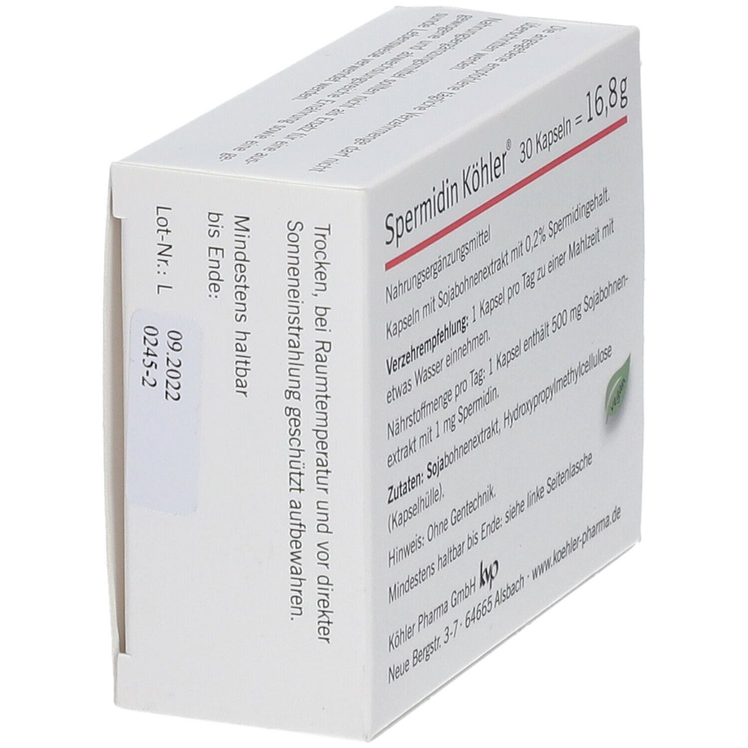 Spermidin Köhler® 30 St - Shop Apotheke