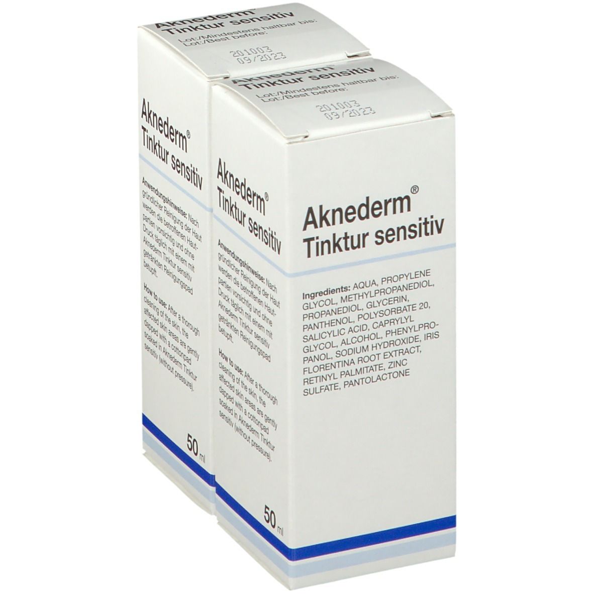 Aknederm® Tinktur sensitiv 2x50 ml - Shop Apotheke