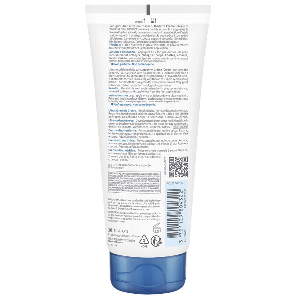 BIODERMA Atoderm Crème Reichhaltige, schützende Körpercreme 200 ml ...