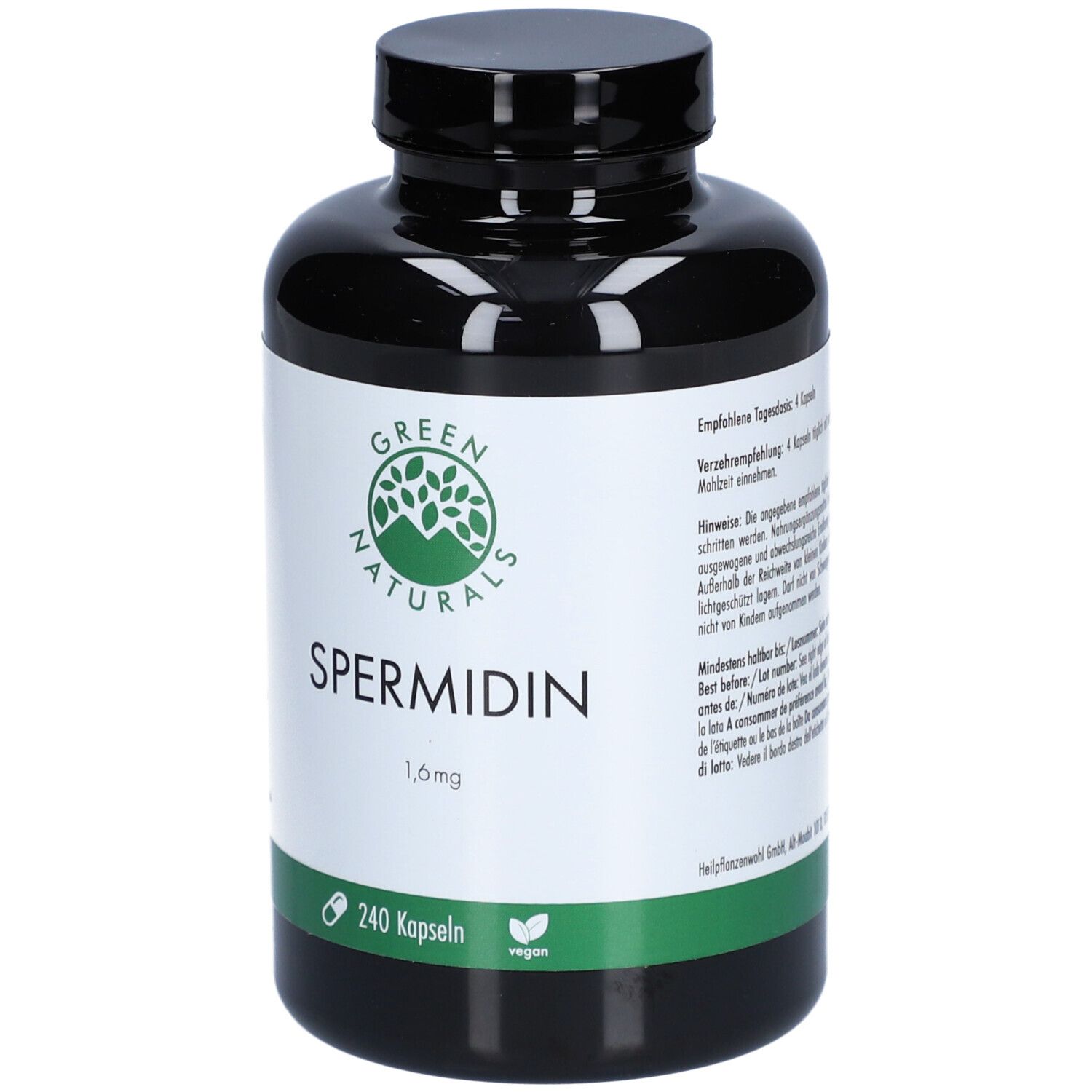 GREEN NATURALS Spermidin 1,6 mg vegan 240 St - shop-apotheke.at