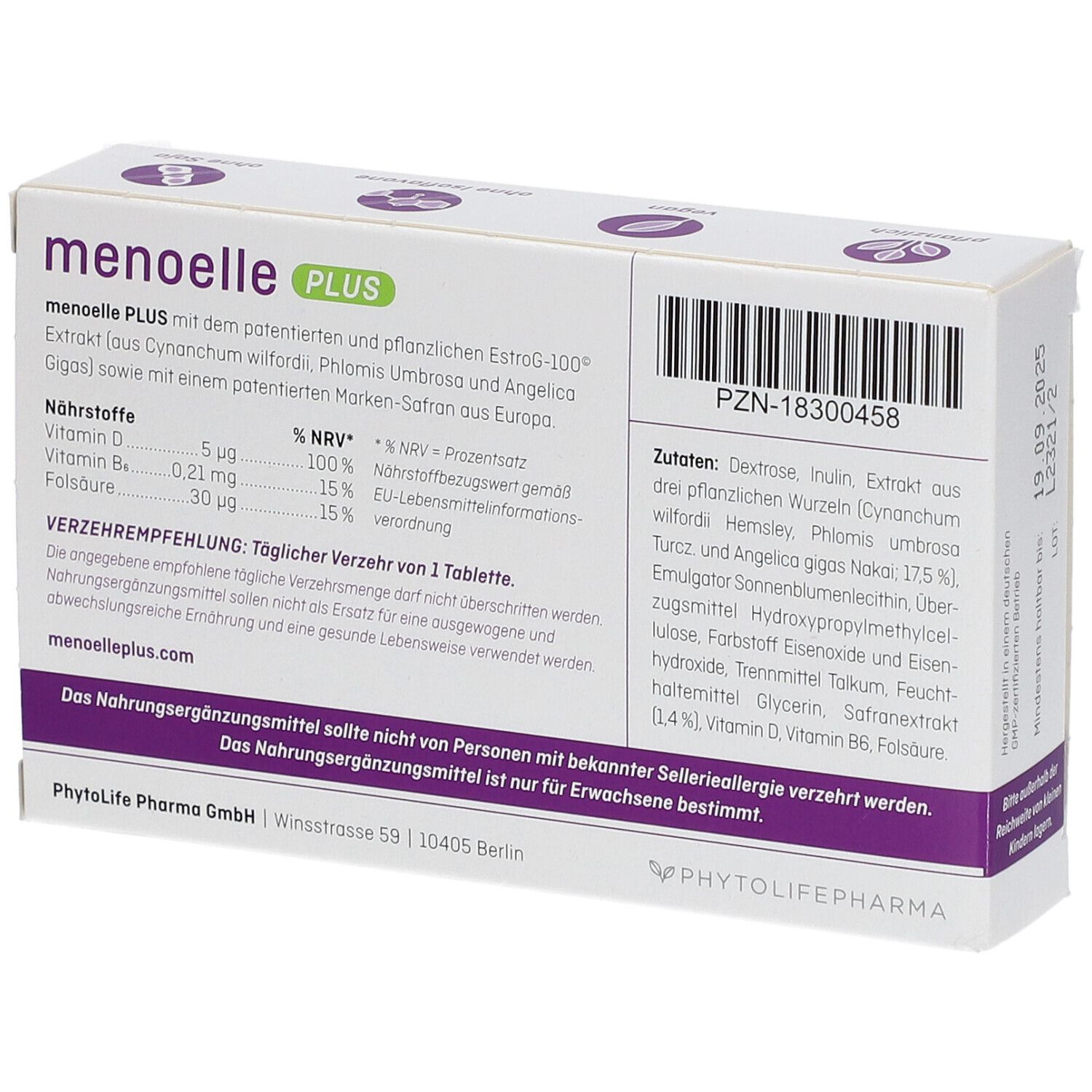 menoelle® PLUS Tabletten 30 St - Shop Apotheke