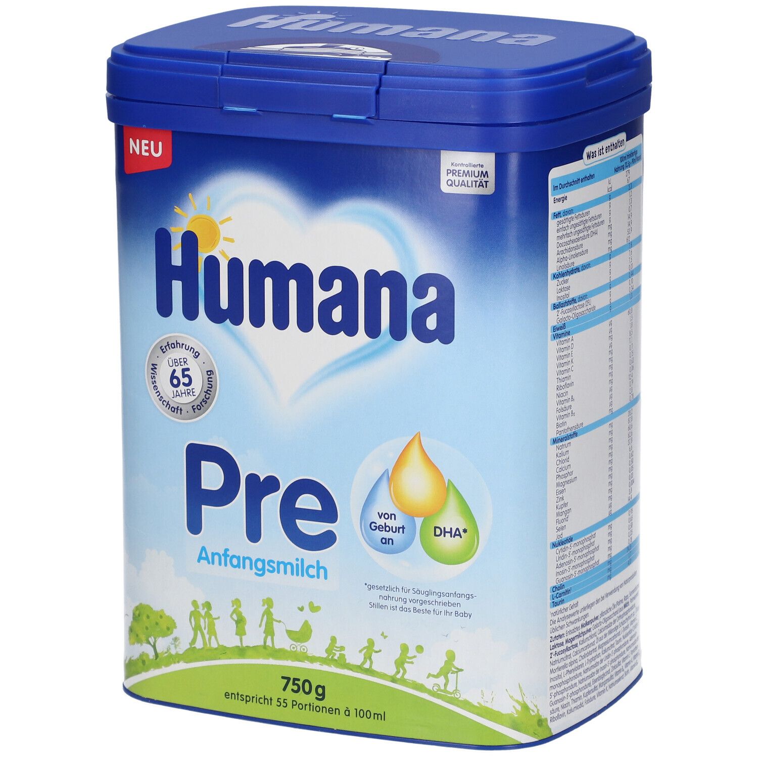 Humana Pre Anfangsmilch 750 g - Shop Apotheke