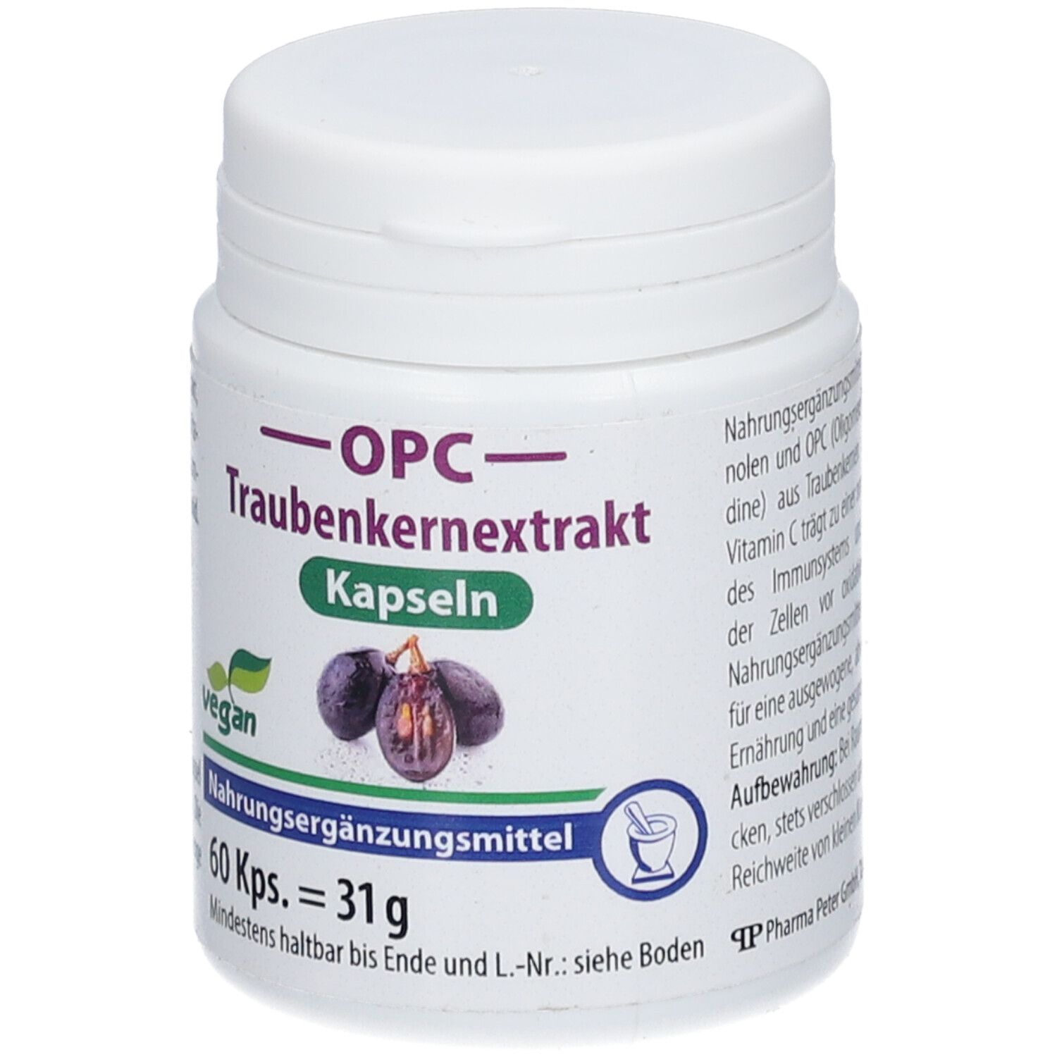 OPC Traubenkern Extrakt + Vitamin C Kapseln 60 St - Shop Apotheke