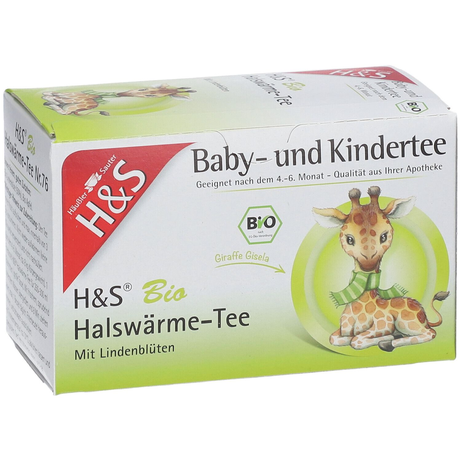 H&S® Baby- und Kindertee Halswärmertee 20x1,5 g - shop-apotheke.at
