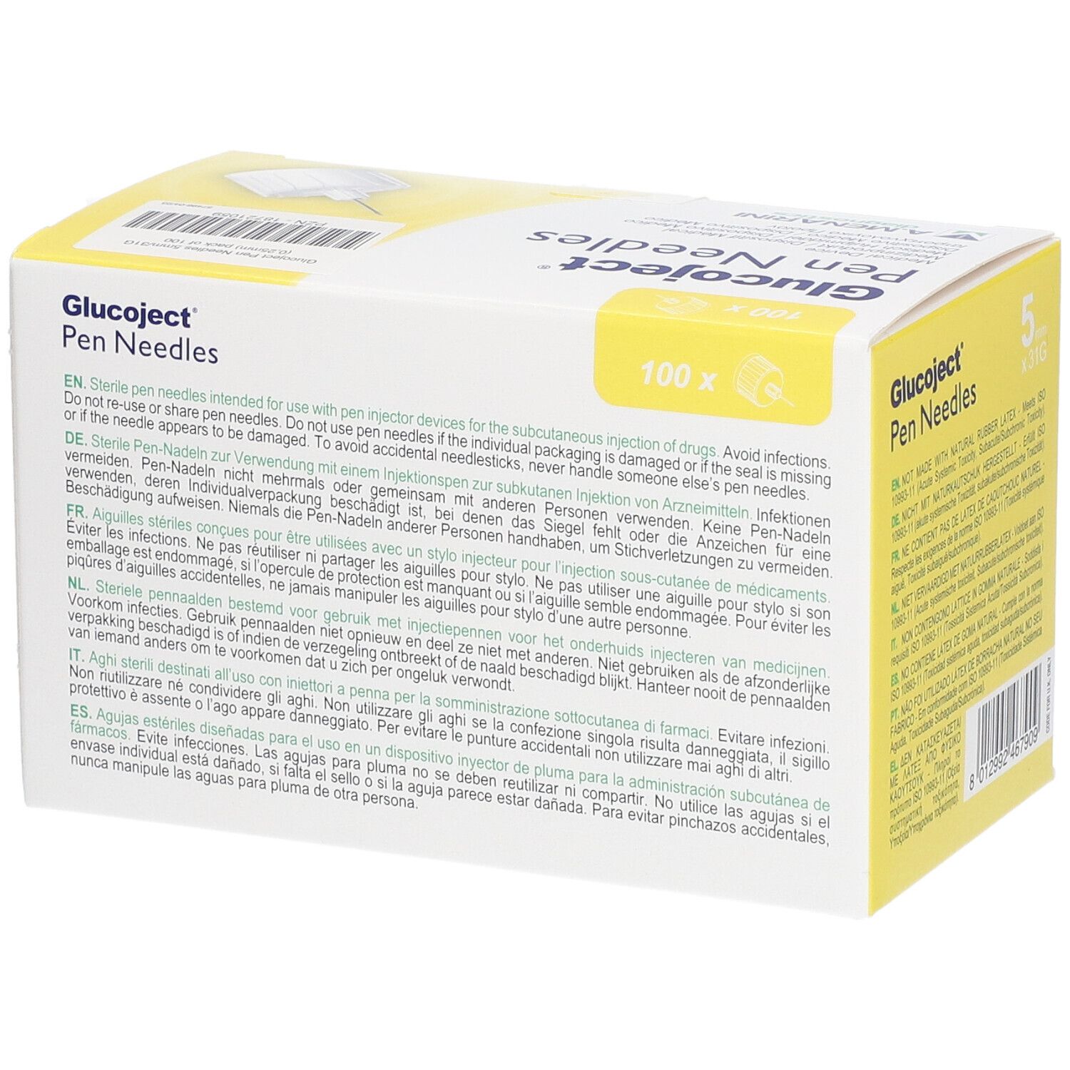 Glucoject® Pen-Nadeln 31G 5 mm 100 St - Shop Apotheke