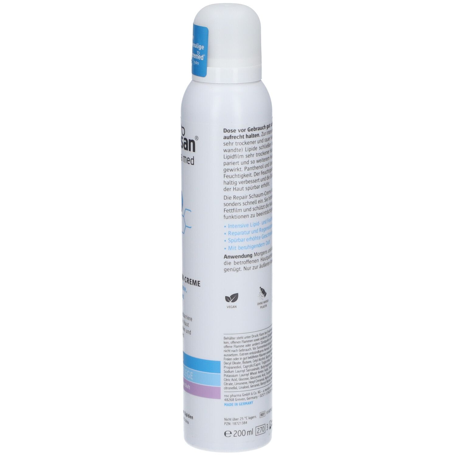 Allpresan Derma med HYDRO INTENSIVPFLEGE Repair Schaum-Creme 200 ml ...