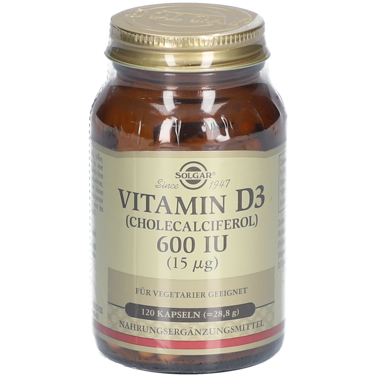 SOLGAR® Vitamin D3 600 IU 120 St - Shop Apotheke