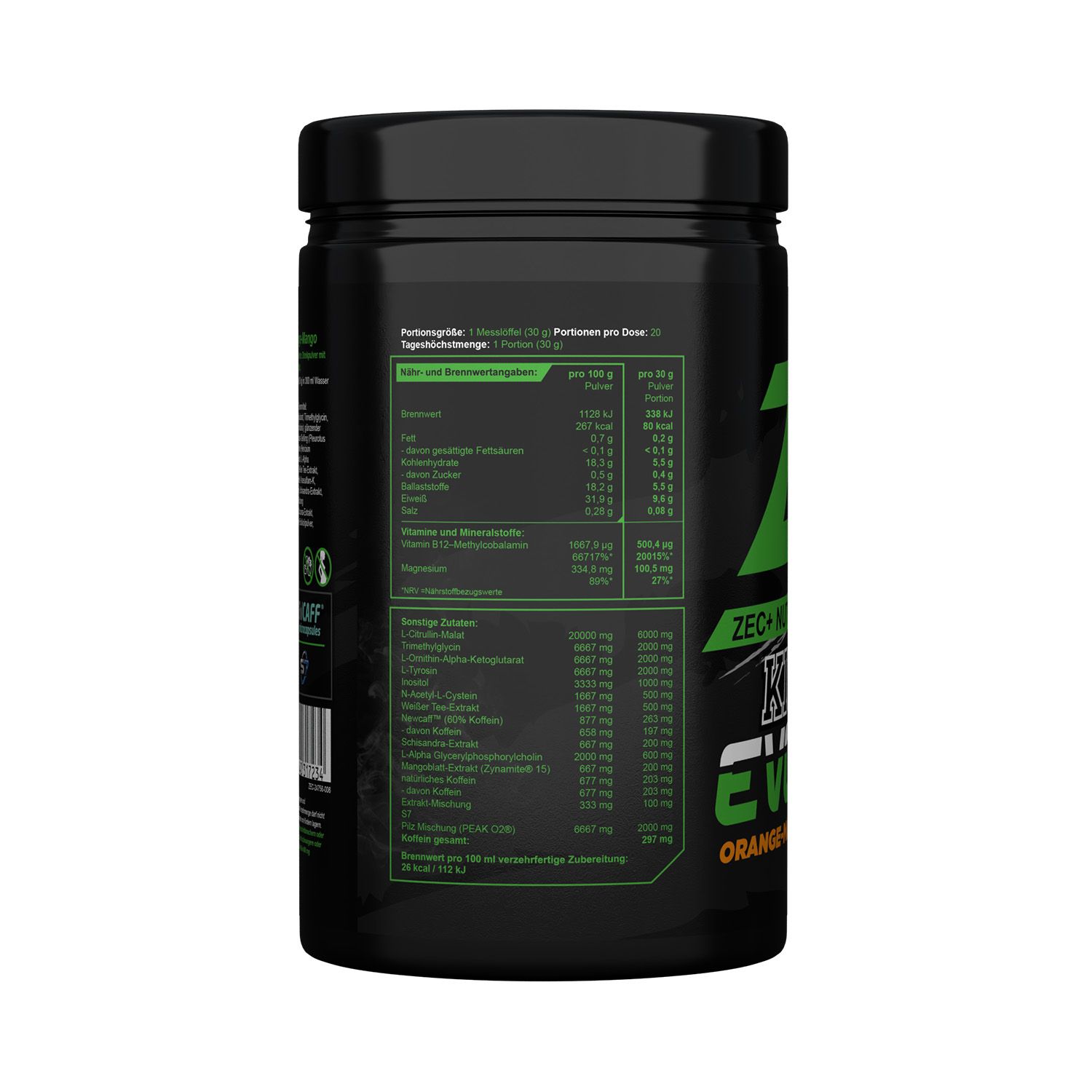 ZEC+ KICKDOWN EVOLUTION Pre Workout Booster 400 g - Shop Apotheke