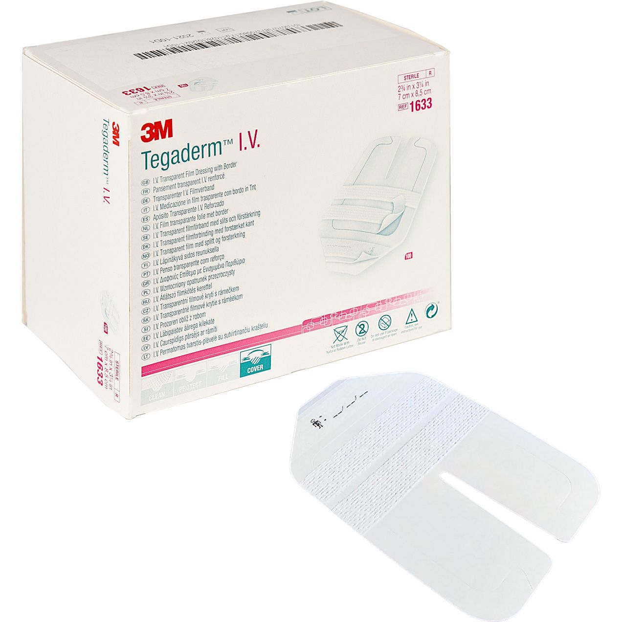 3M Tegaderm I.V. transparenter Filmverband steril 100 St - Shop Apotheke