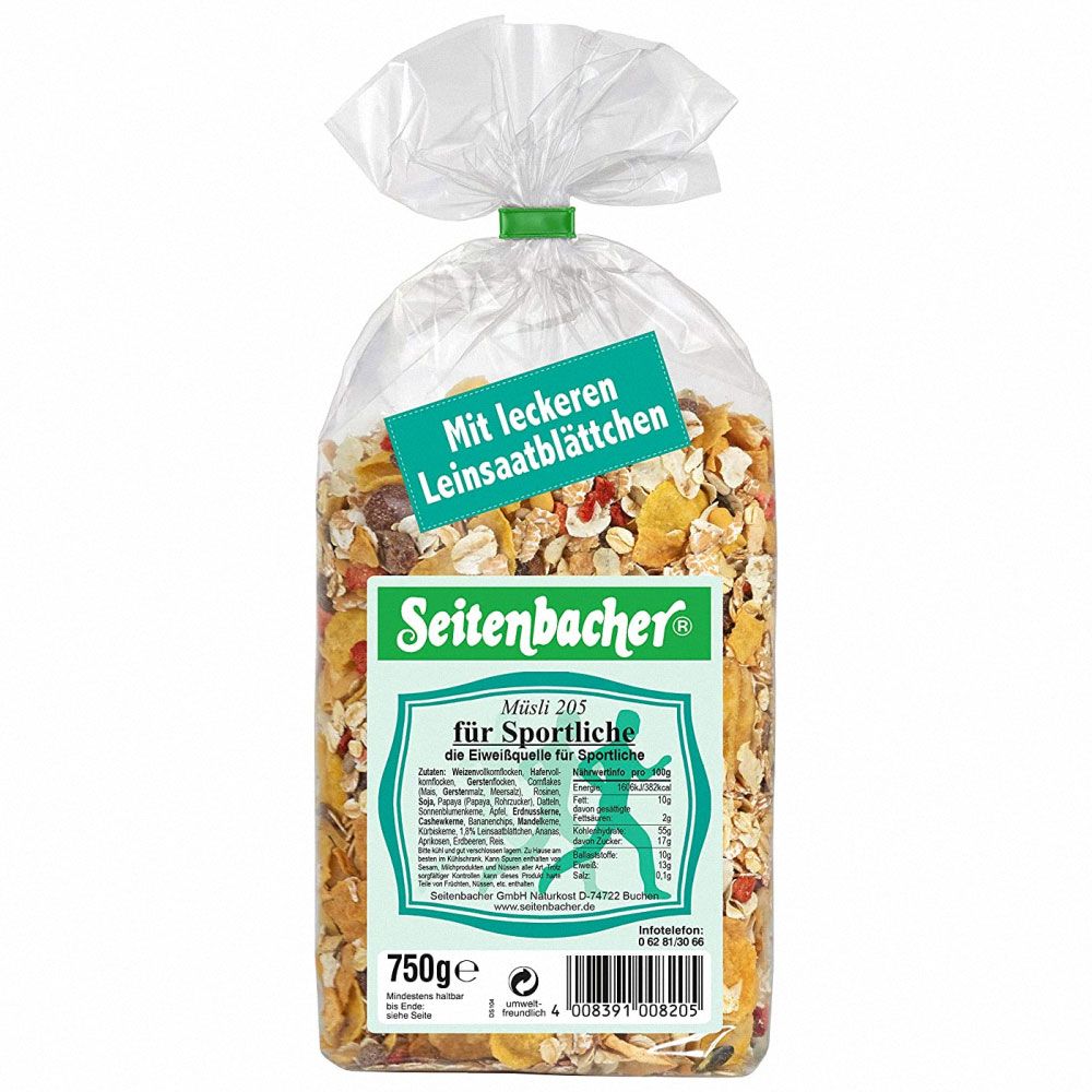 Seitenbacher Müsli für Sportliche 750 g - Shop Apotheke