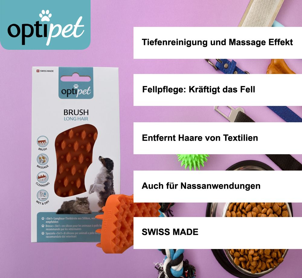 OptiPet Tierbürste für Langhaartiere 1 St - Shop Apotheke