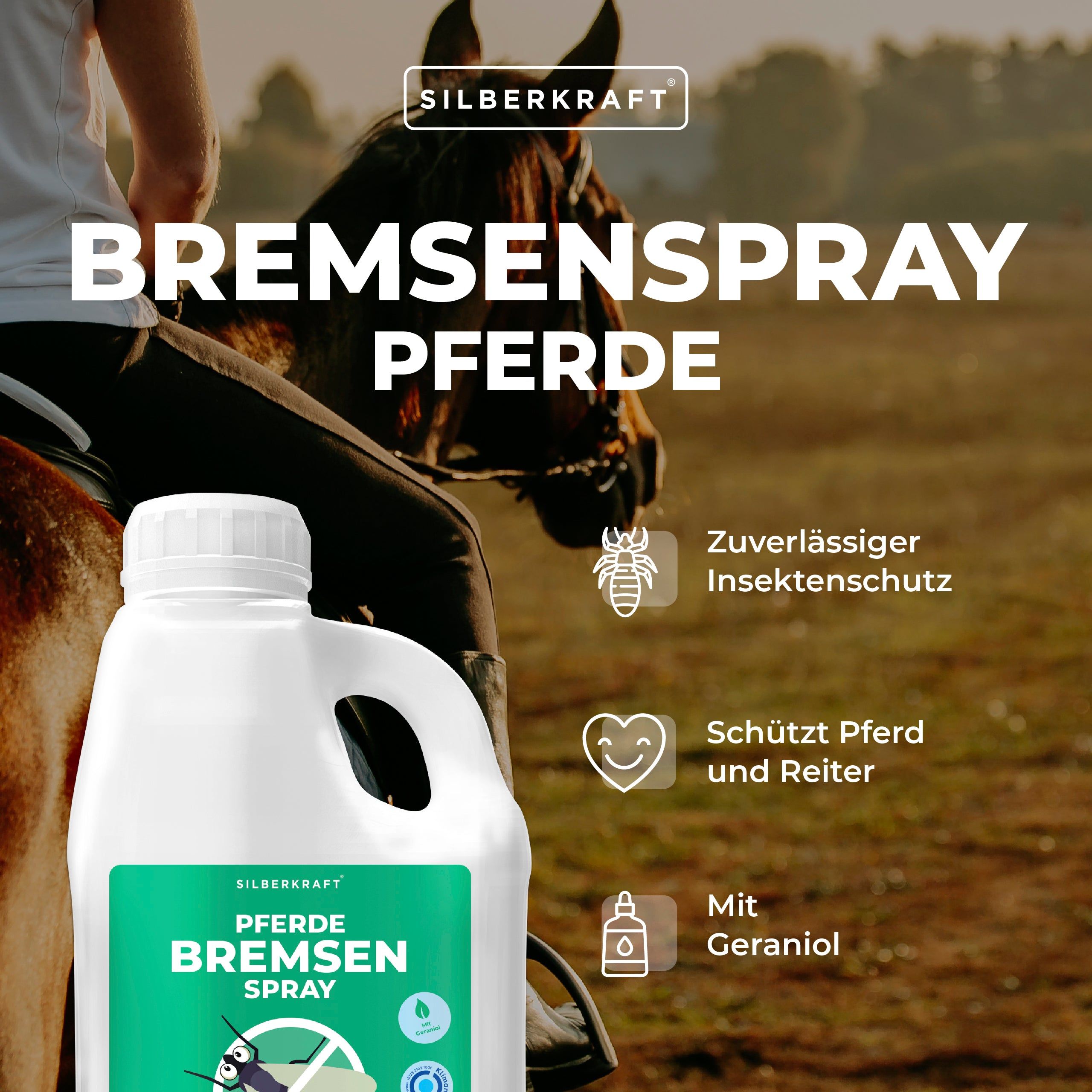 SILBERKRAFT Bremsen-Spray für Pferde 2,5 l - Shop Apotheke