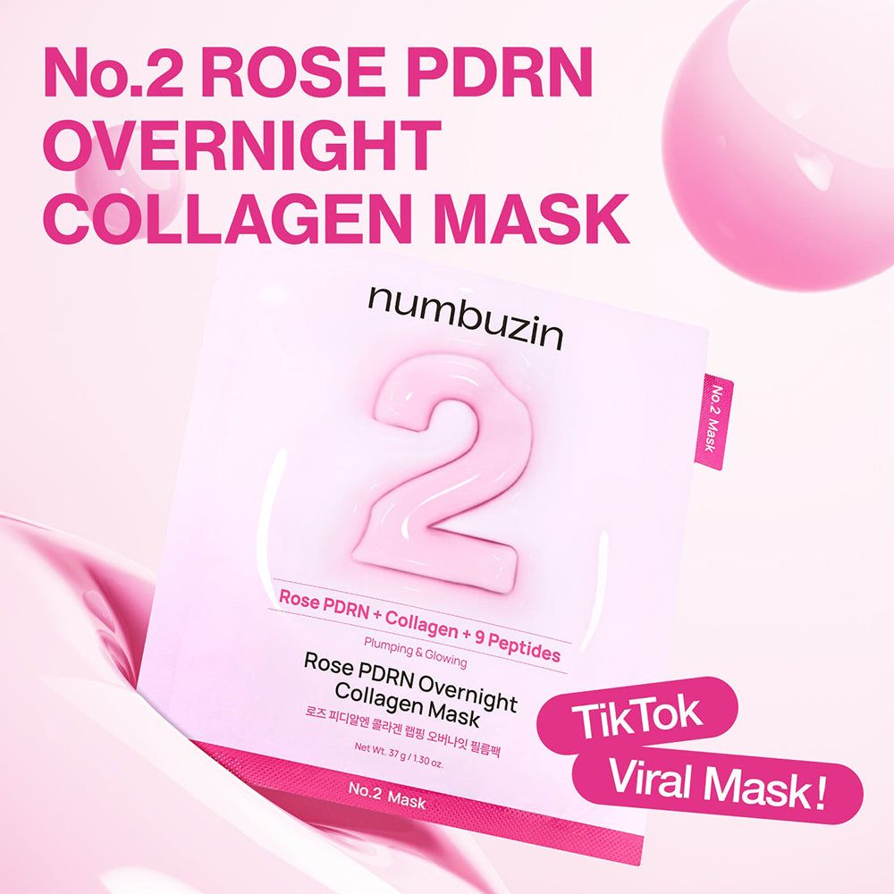 NUMBUZIN Nr.2 Rose PDRN Overnight Collagen Hydrogel-Maske 37 g - Shop ...