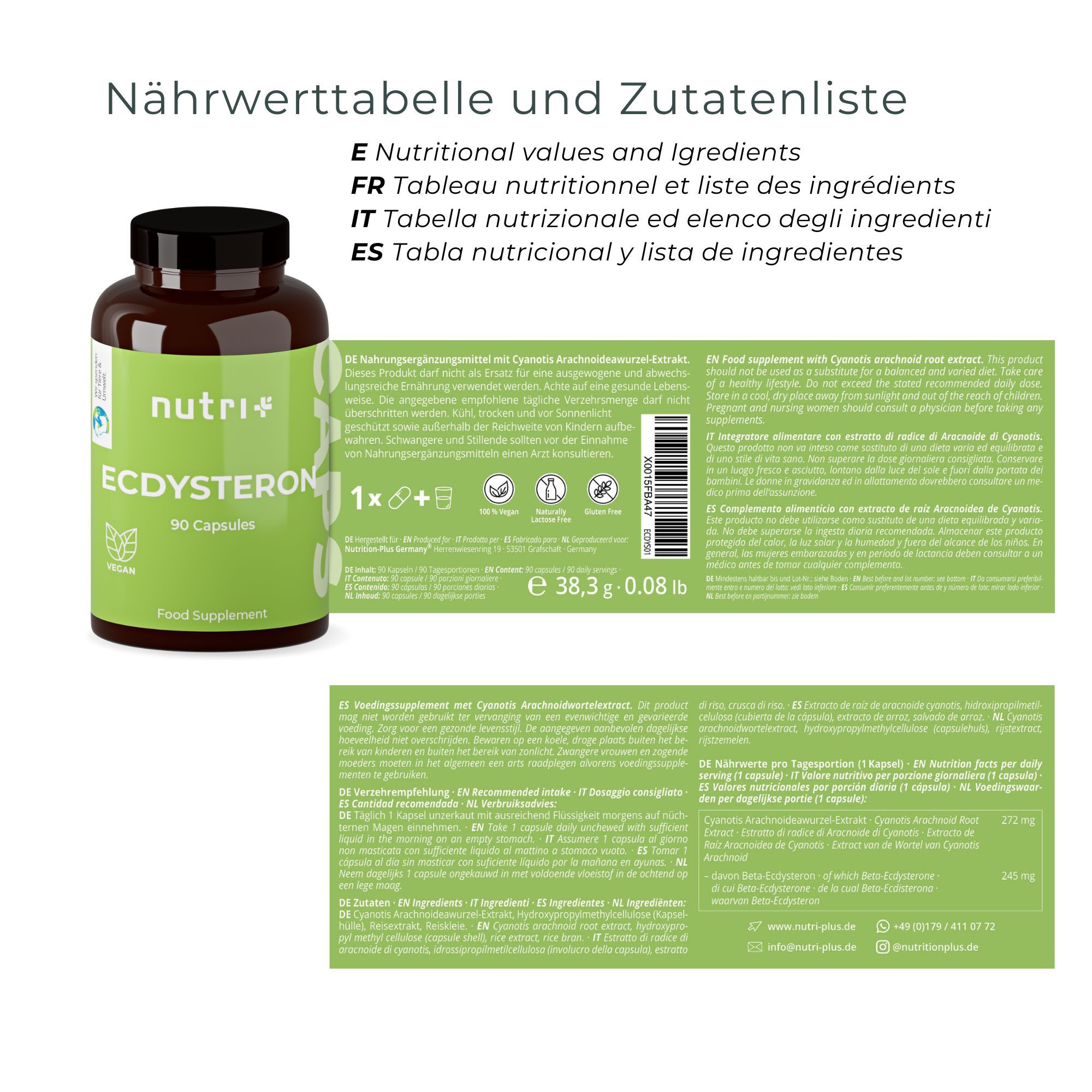 Nutri Ecdysteron 90 St Shop Apotheke