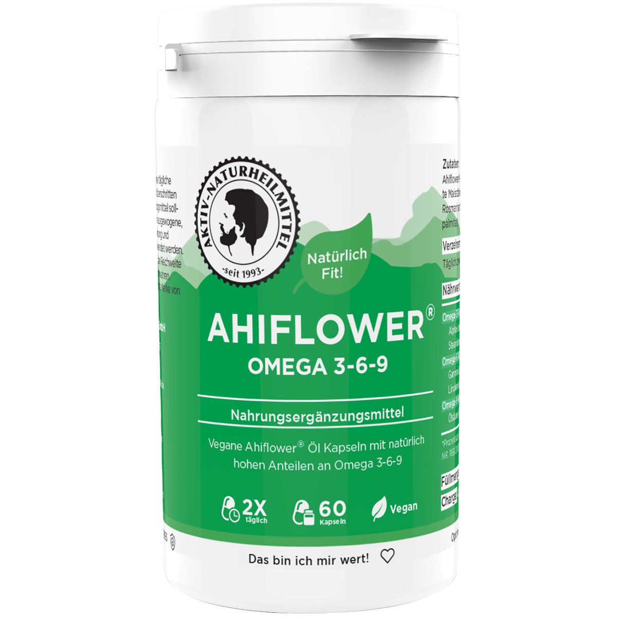 Aktiv Naturheilmittel Ahiflower® Omega 3-6-9 60 St - Shop Apotheke