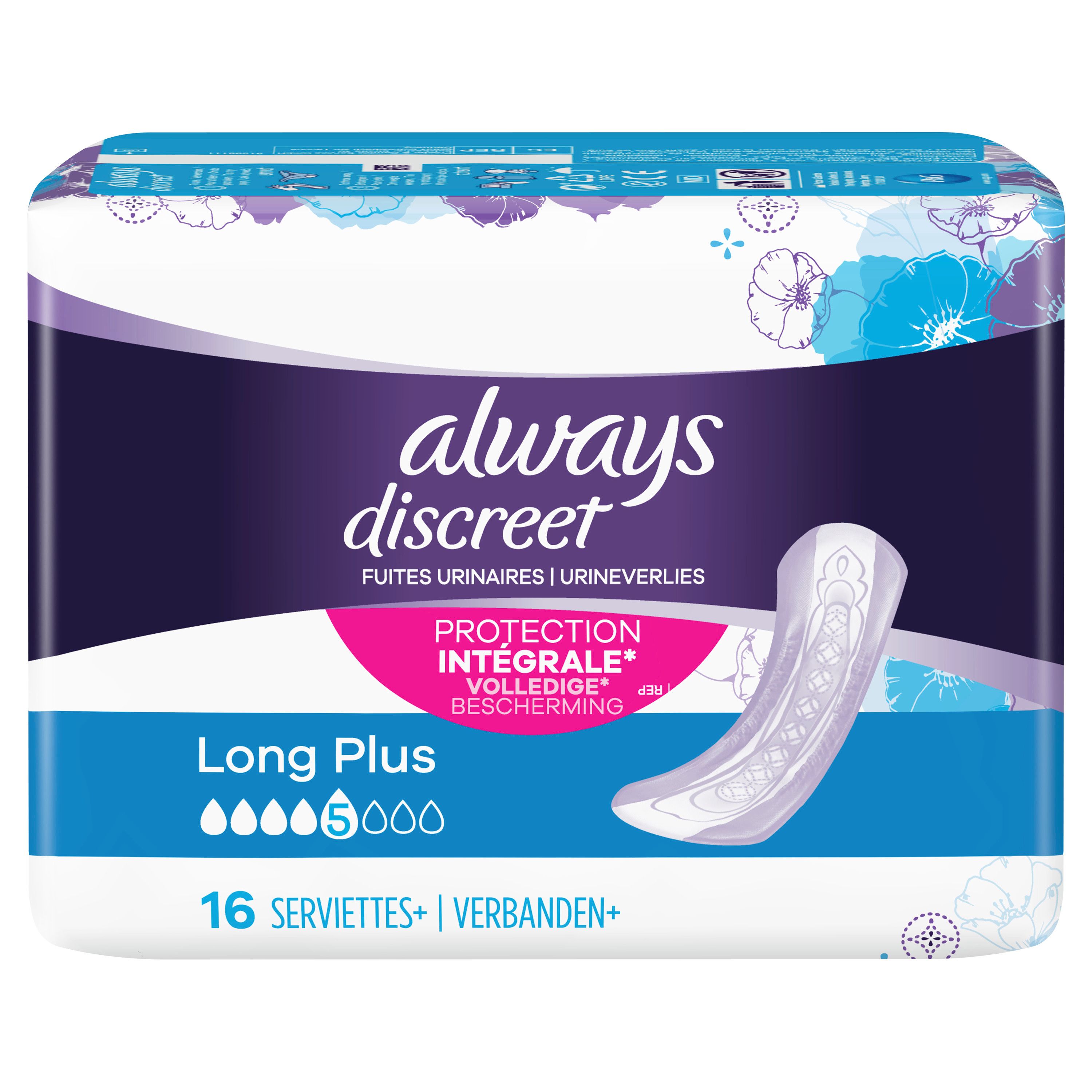 always - Inkontinenzeinlagen "Discreet Long Plus" 64 St - Shop Apotheke