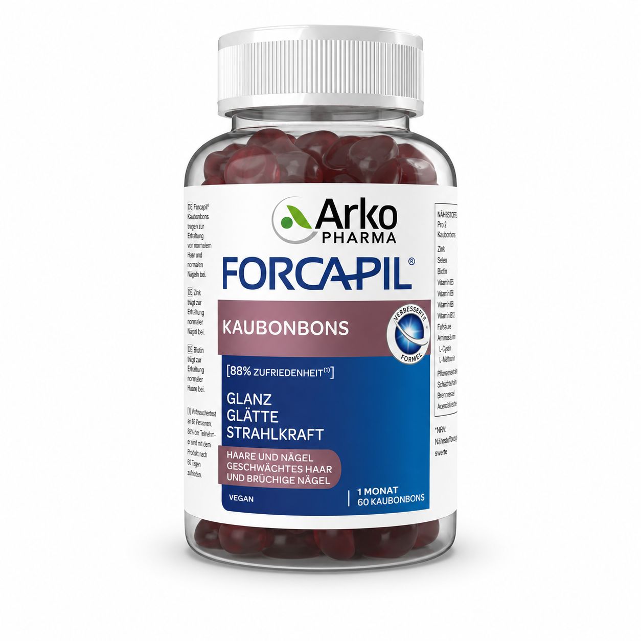Arkopharma FORCAPIL Haarvitamin Wachstum Gummies 60 St - Shop Apotheke