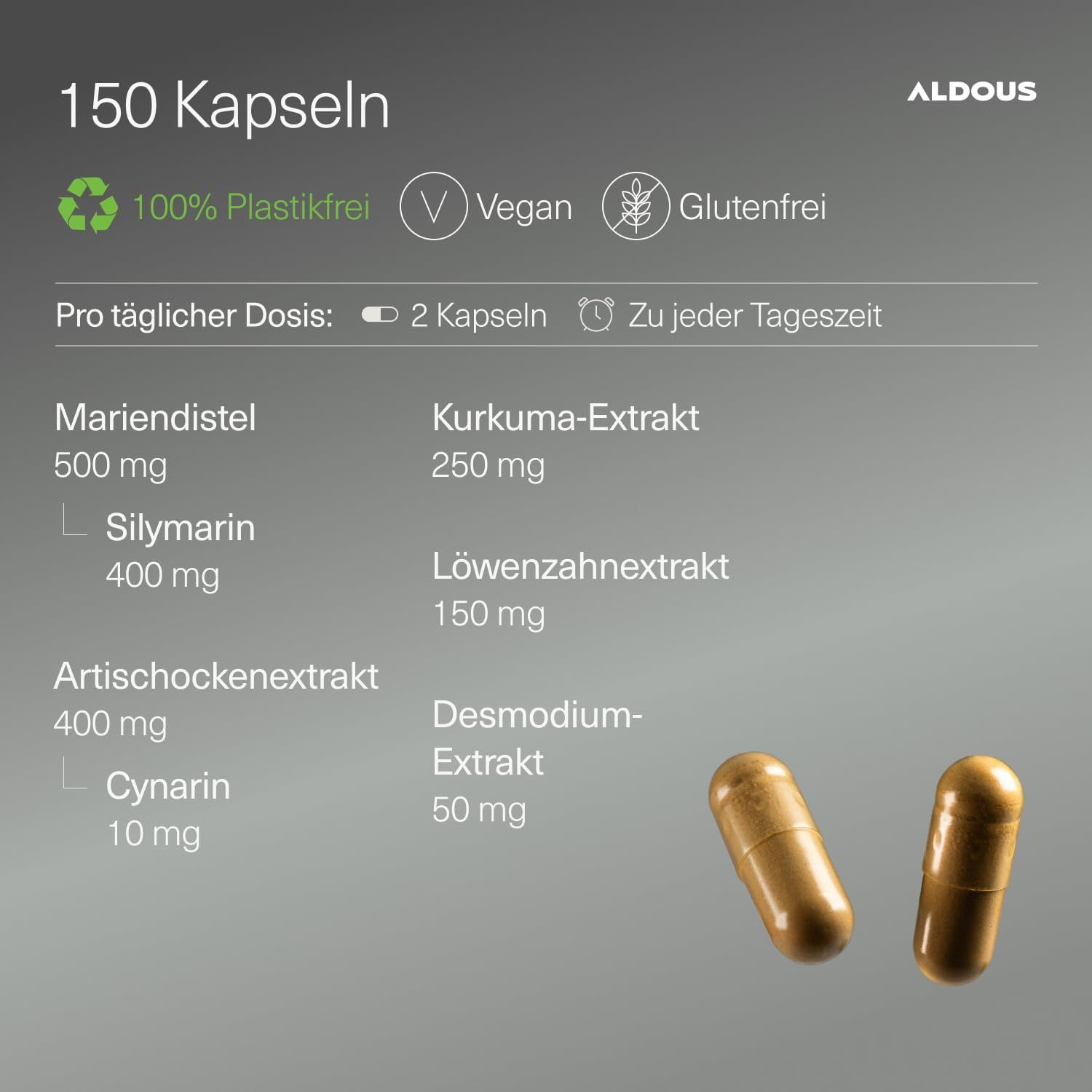 Aldous Mariendistel Kapseln 150 St - Shop Apotheke