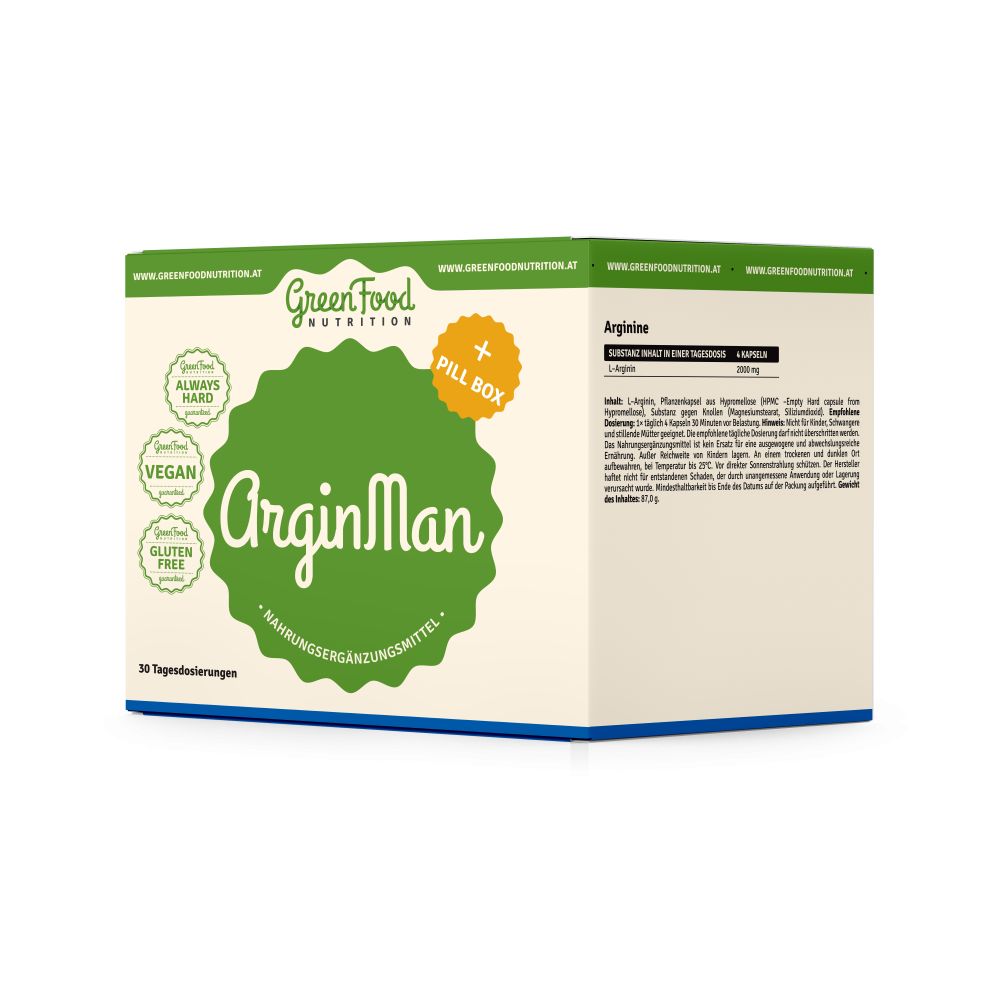 GreenFood Nutrition ArginMan + Pillbox 1 St - Shop Apotheke