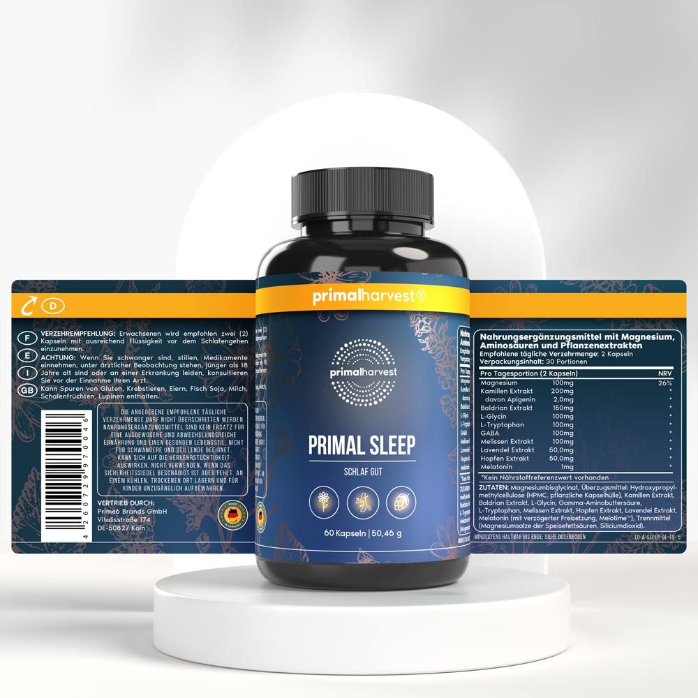 Schlaf Gut Primal Sleep von Primal Harvest® 60 St - Shop Apotheke