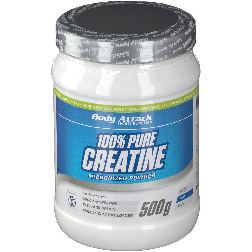 Body Attack 100 % Pure Kreatin Monohydrat 500 g - Shop Apotheke