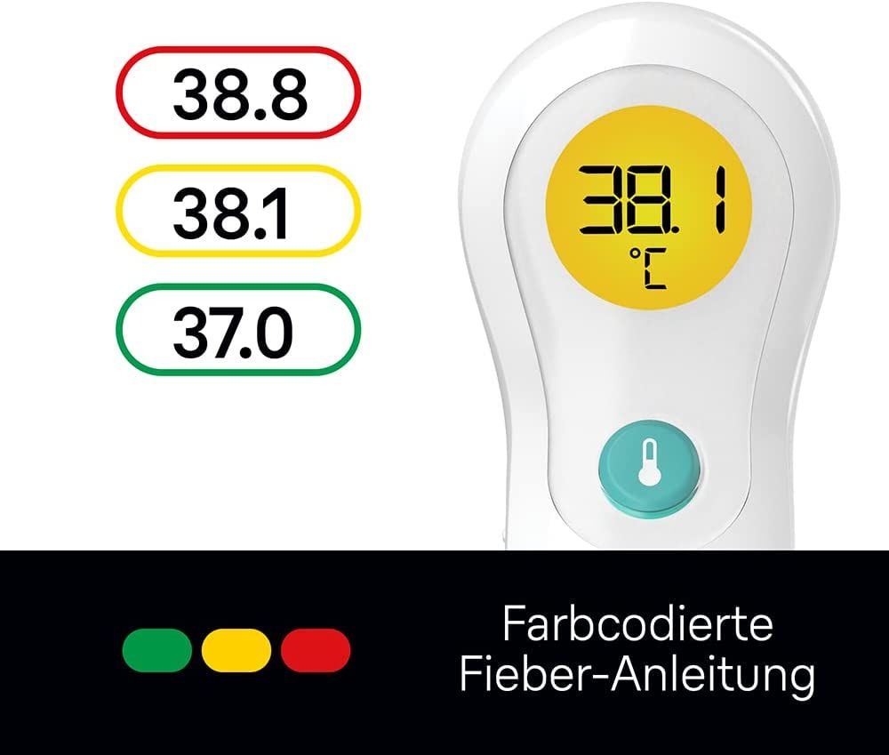 Braun Berührungsfreies + Stirnthermometer (Positionierungshilfe ...