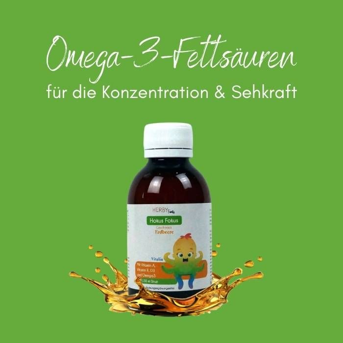 Herby Family® Hokus Fokus Sirup für Kinder mit Omega-3 und den ...