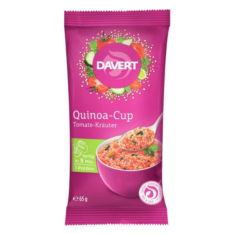 Davert - Quinoa-Cup Tomate-Kräuter 65 g - Shop Apotheke