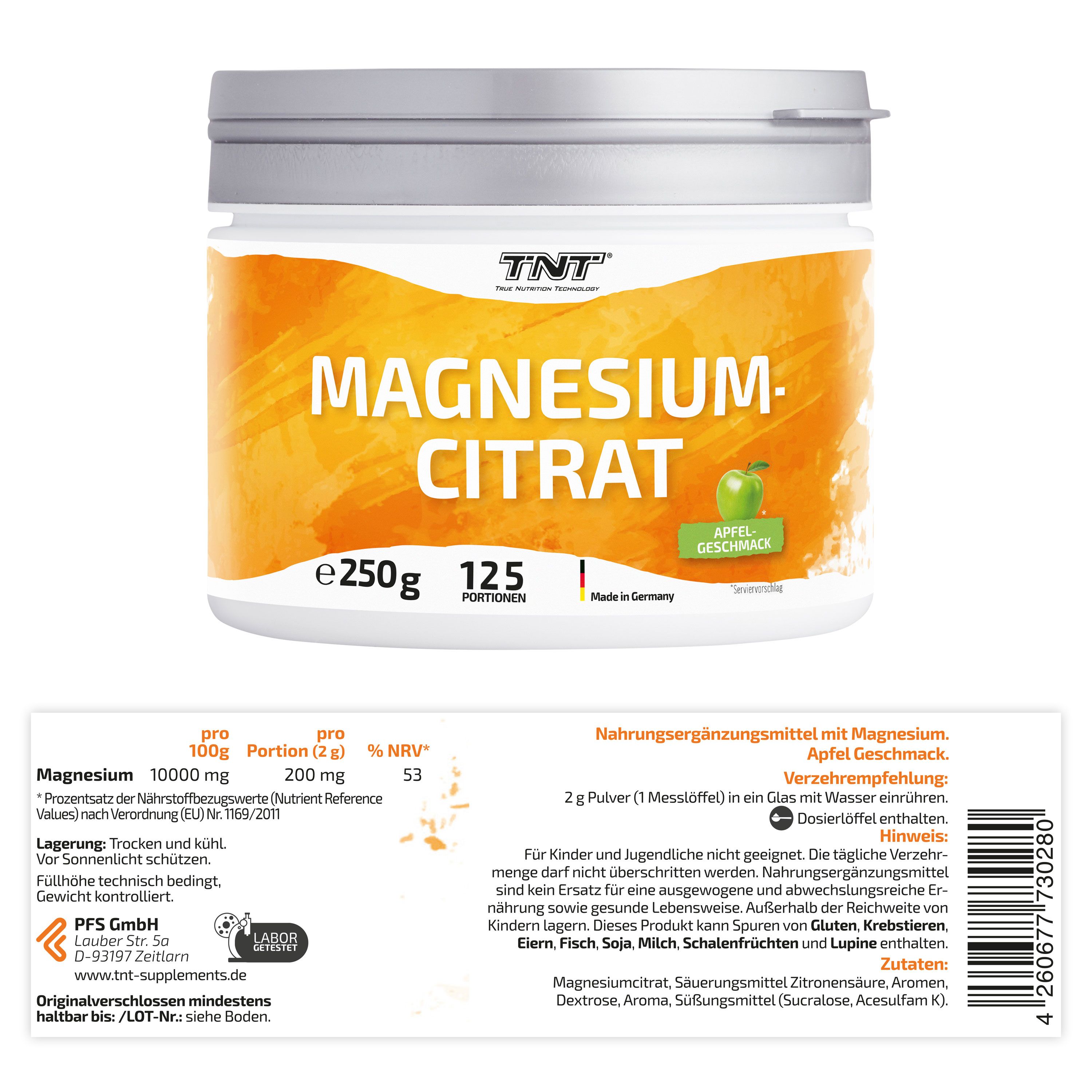 TNT Magnesium Citrat 0,25 kg - Shop Apotheke