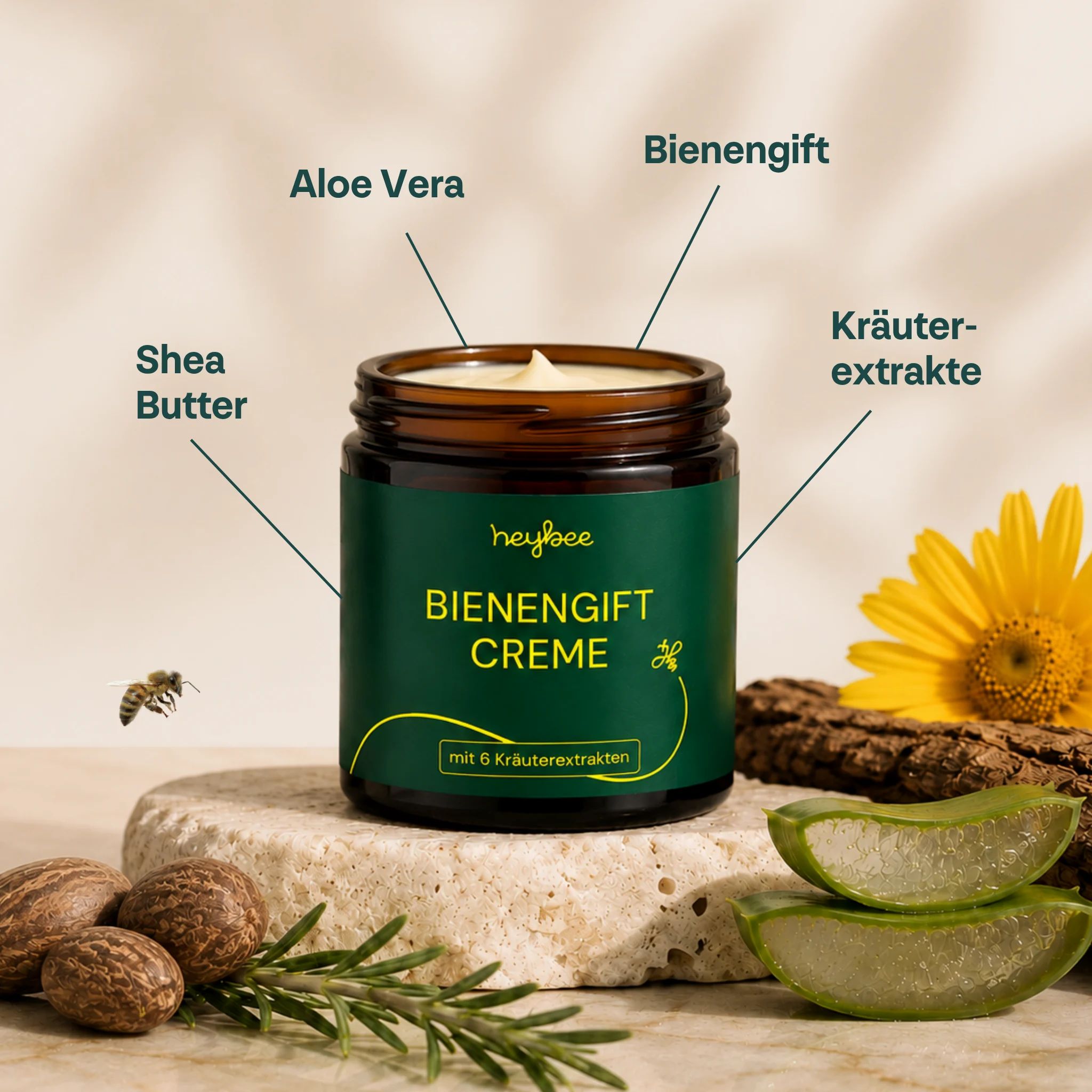 heybee Bienengift Creme 6x100 mg - Shop Apotheke